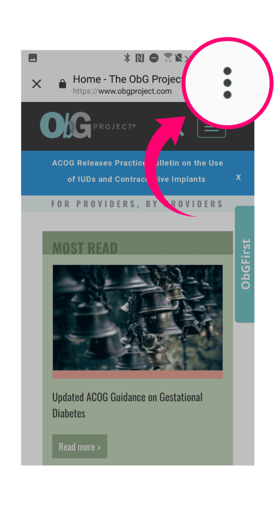 How to Easily Get The ObG Project App on Your Smartphone Home Screen - The ObG Project