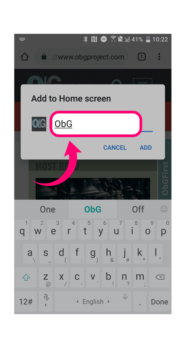 How to Easily Get The ObG Project App on Your Smartphone Home Screen - The ObG Project